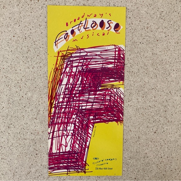 Flyer Footloose Broadway | Other | 2 Sided Flyer Footloose Broadway ...